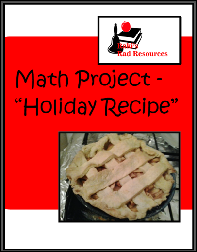 Recipe Math Project from Raki’s Rad Resources - Classroom Freebies