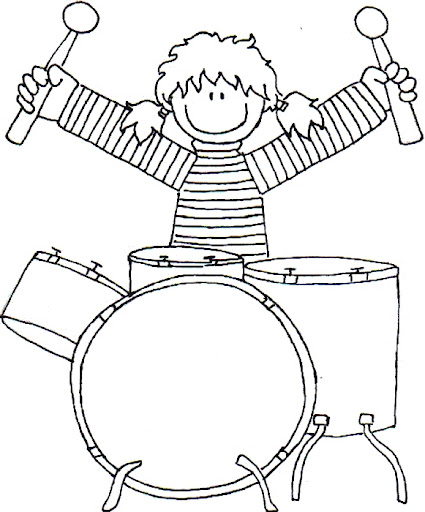 INSTRUMENTOS DE PERCUSION PARA COLOREAR