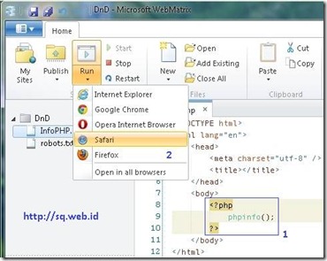 Creating PHP and MySQL Website With WebMatrix – A. Sidiq Purnomo