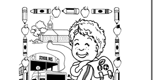 Pinto Dibujos: Regreso a clases para colorear