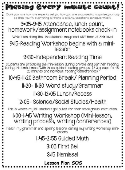 Reading Workshop - Inspire Me ASAP