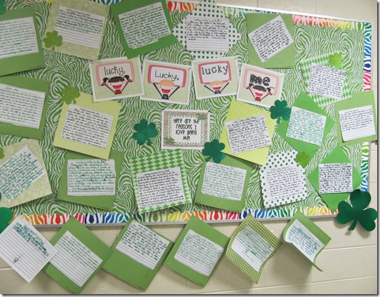 Lucky, Lucky, Lucky, Me Bulletin Board Idea - Inspire Me ASAP