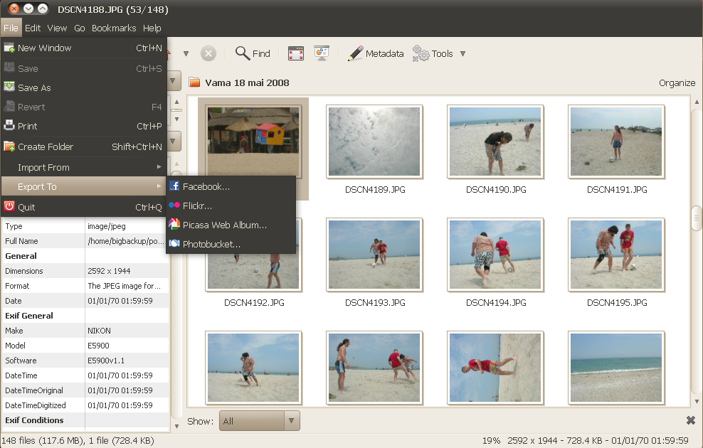 gThumb 2.11.x Development Build Adds Photobucket Exporting Capabilities [New PPA] ~ Web Upd8 ...