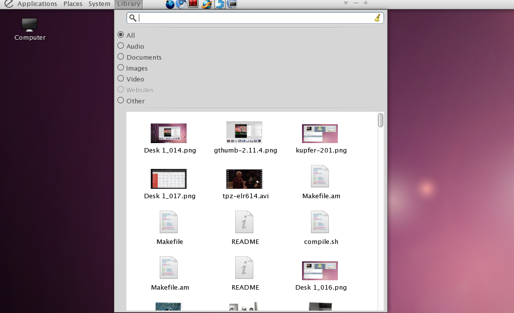 Sezen To Get GNOME Panel Integration - Install It Already In Ubuntu (Zeitgeist Search In Your ...
