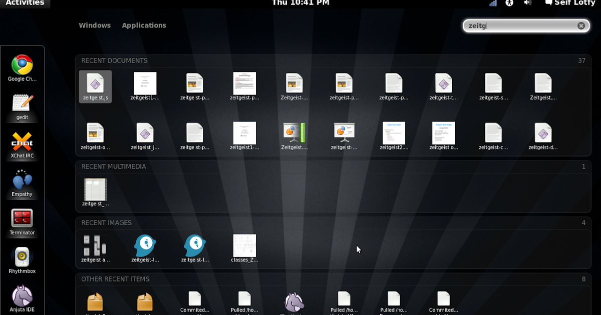Gnome Shell And Zeitgeist ~ Web Upd8: Ubuntu / Linux blog