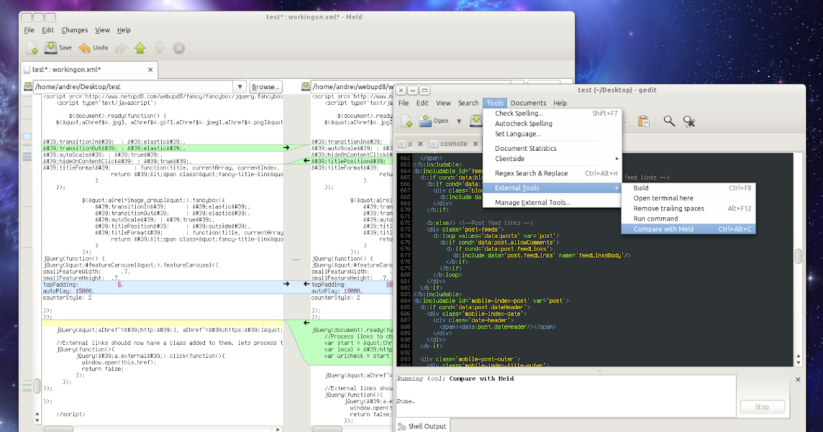 How To Integrate Meld Into Gedit For Easily Comparing Files [Quick Tip] ~ Web Upd8: Ubuntu ...