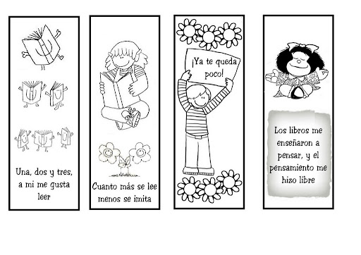 Modelo de marcalibros para imprimir - Imagui