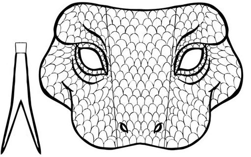 Mascaras de animales de la selva para colorear - Imagui