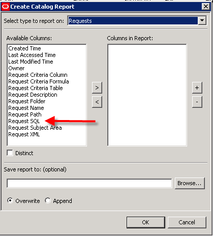ORACLENERD: OBIEE: Retrieve report SQL