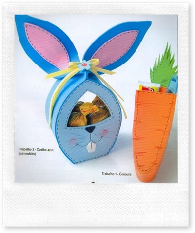 Modelos de conejos de pascua en goma eva - Imagui