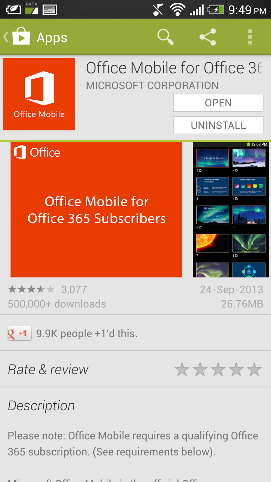 Now Office 365 for Android - ed-SunIT