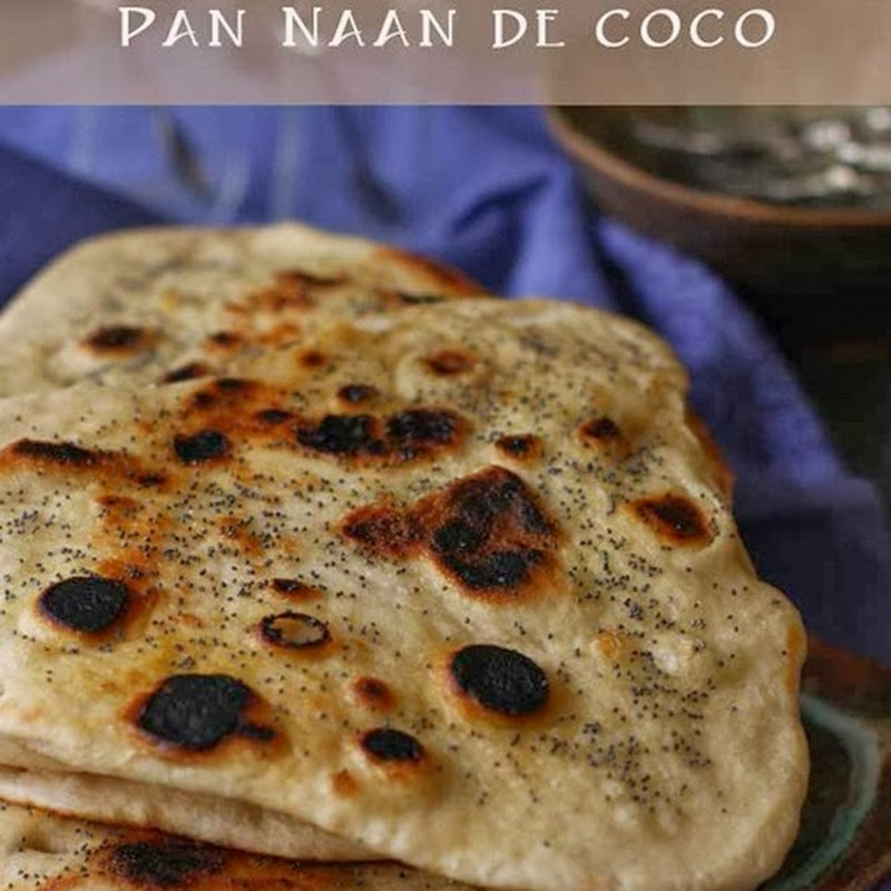Pan Naan de coco para Bake the World - Lola en la cocina