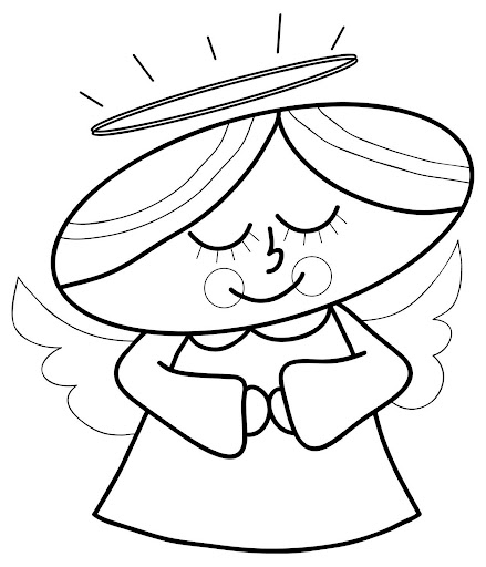 COLOREAR DIBUJOS DE LINDOS ANGELITOS