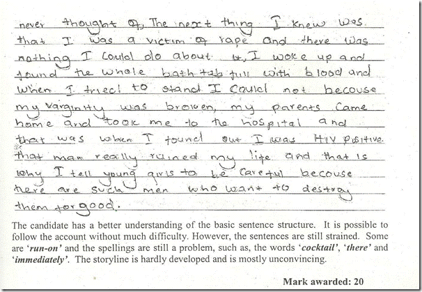 k.c.p.e revision resource: KCPE 2004 Composition analysis