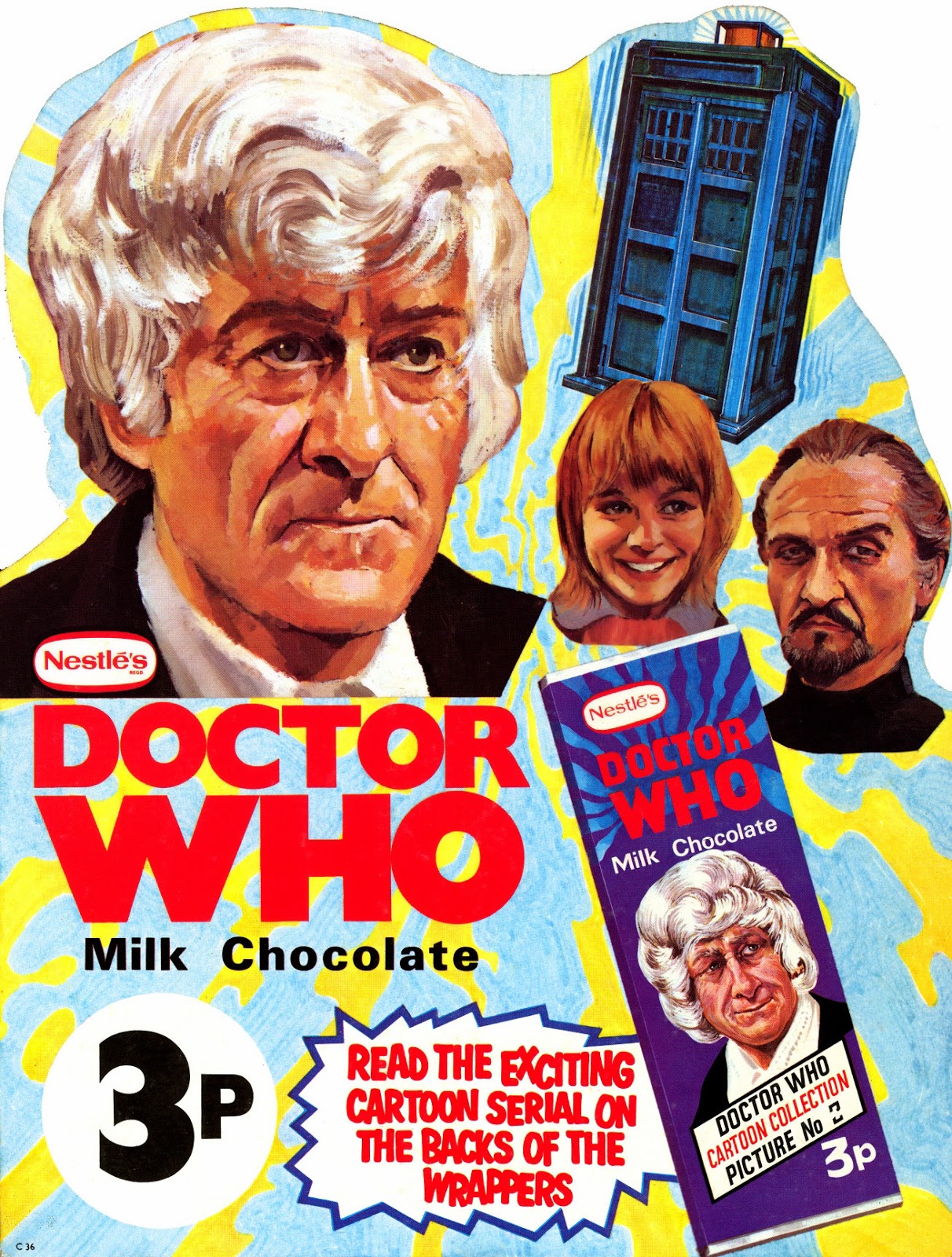 Doctor Who Nestle serial story on the wrappers!