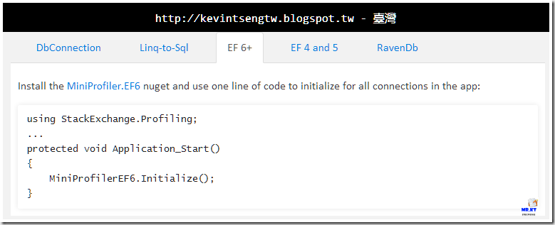 Mrkt 的程式學習筆記 Aspnet Mvc 5 Entity Framework 6 Miniprofiler 3 9485