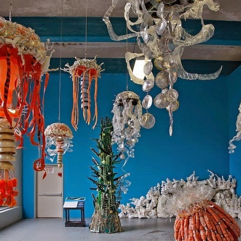 Art Made From Trash Found on Beach | Amusing Planet