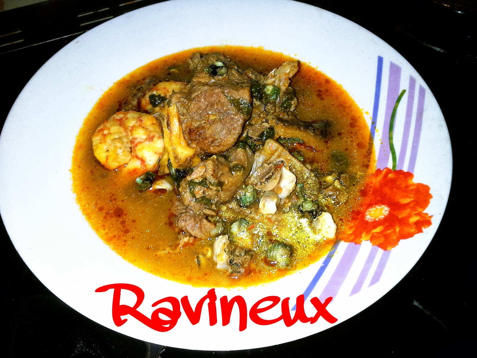 RAVINEUX: Native soup..... The Rivers way!!