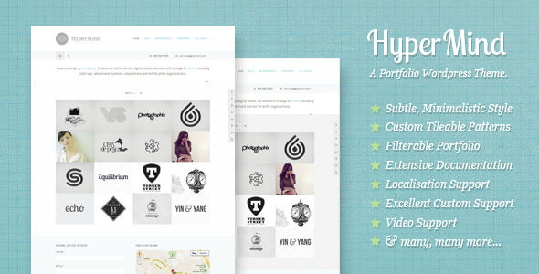 Minimalistic HTML Templates and WordPress Themes: HyperMind: Clear and ...