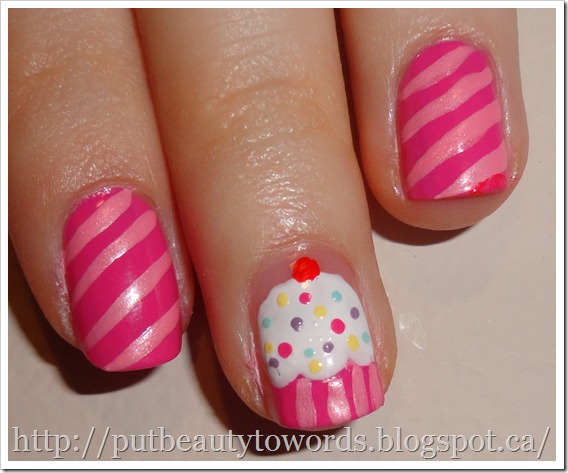 Writing Beauty: Cupcake Nails