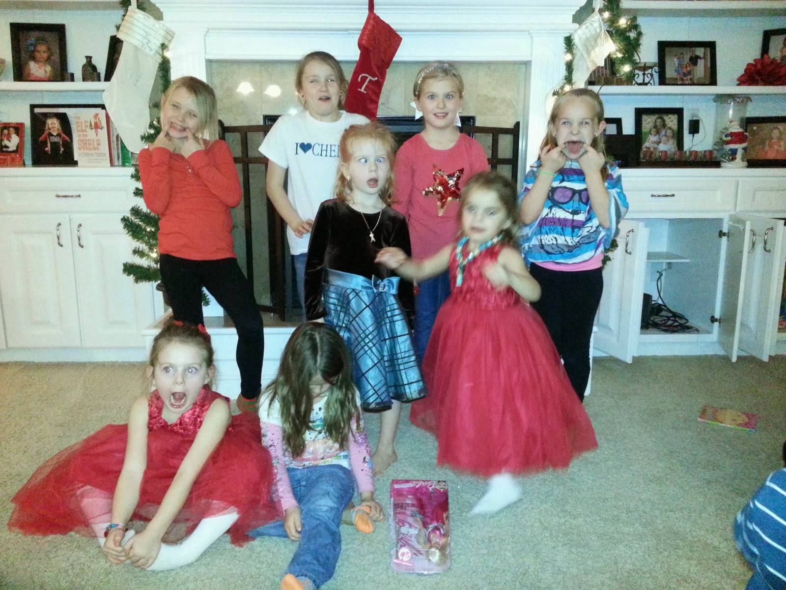 Capturing Chloe and Cooper: Cheer team Christmas party!