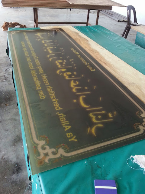 Acrylic + Transparent Sticker ( signage ) |