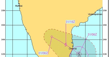 Tropical Cyclone 02B ‘NILAM’ approaching Chennai