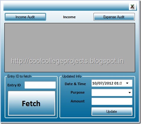 Expense Tracker in Visual Basic .Net ~ College Projects