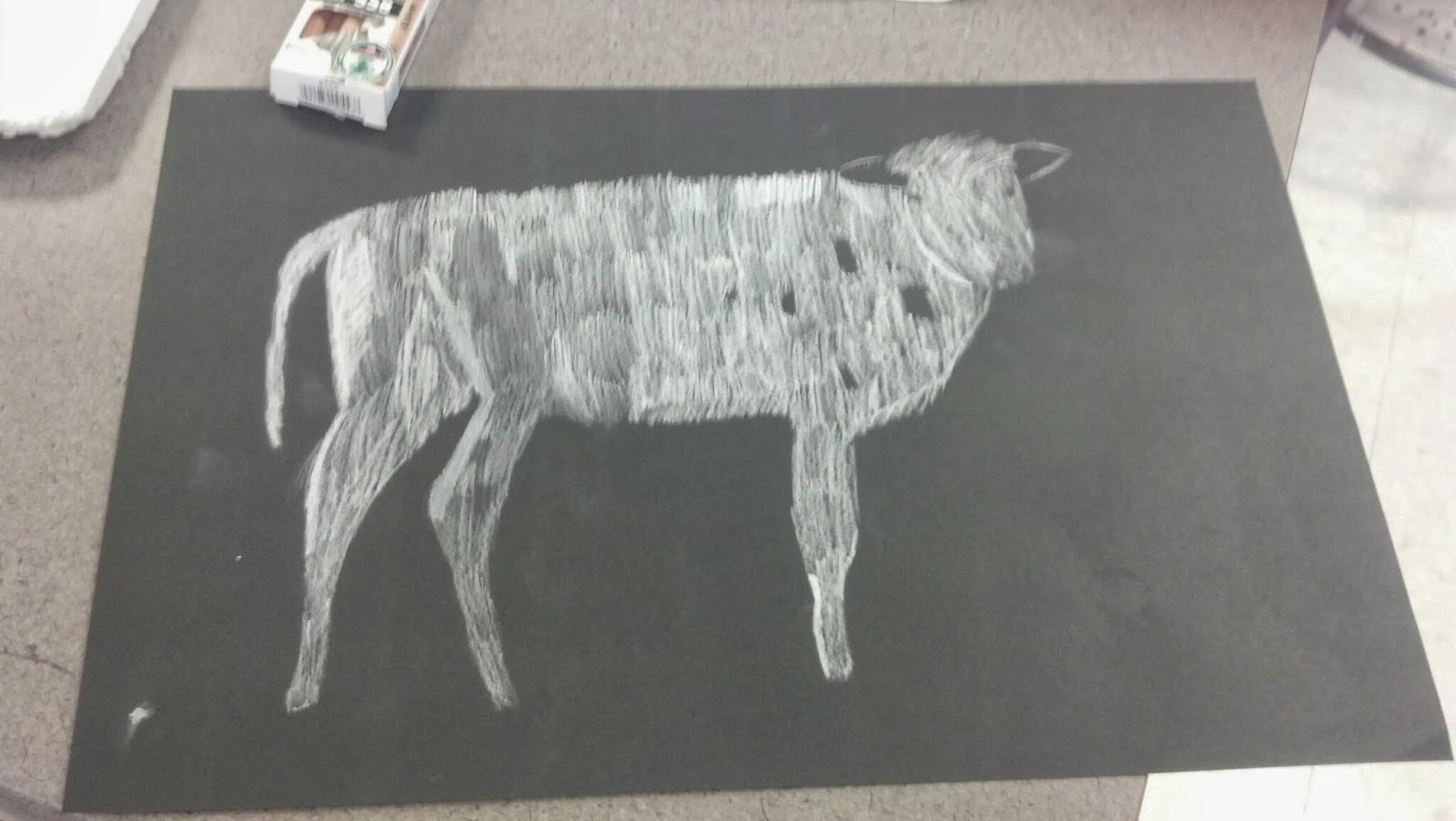 derek art stuff: Chalk Cow