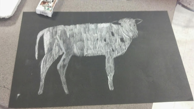 derek art stuff: Chalk Cow