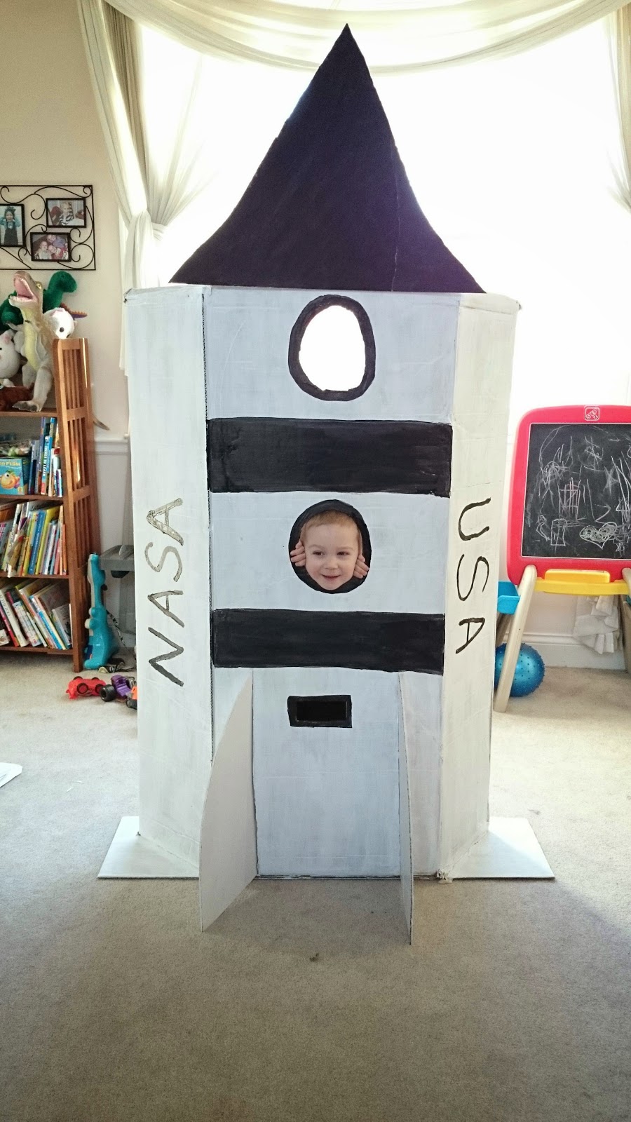 52 Projects in 52 Weeks: Cardboard Box Rocketship