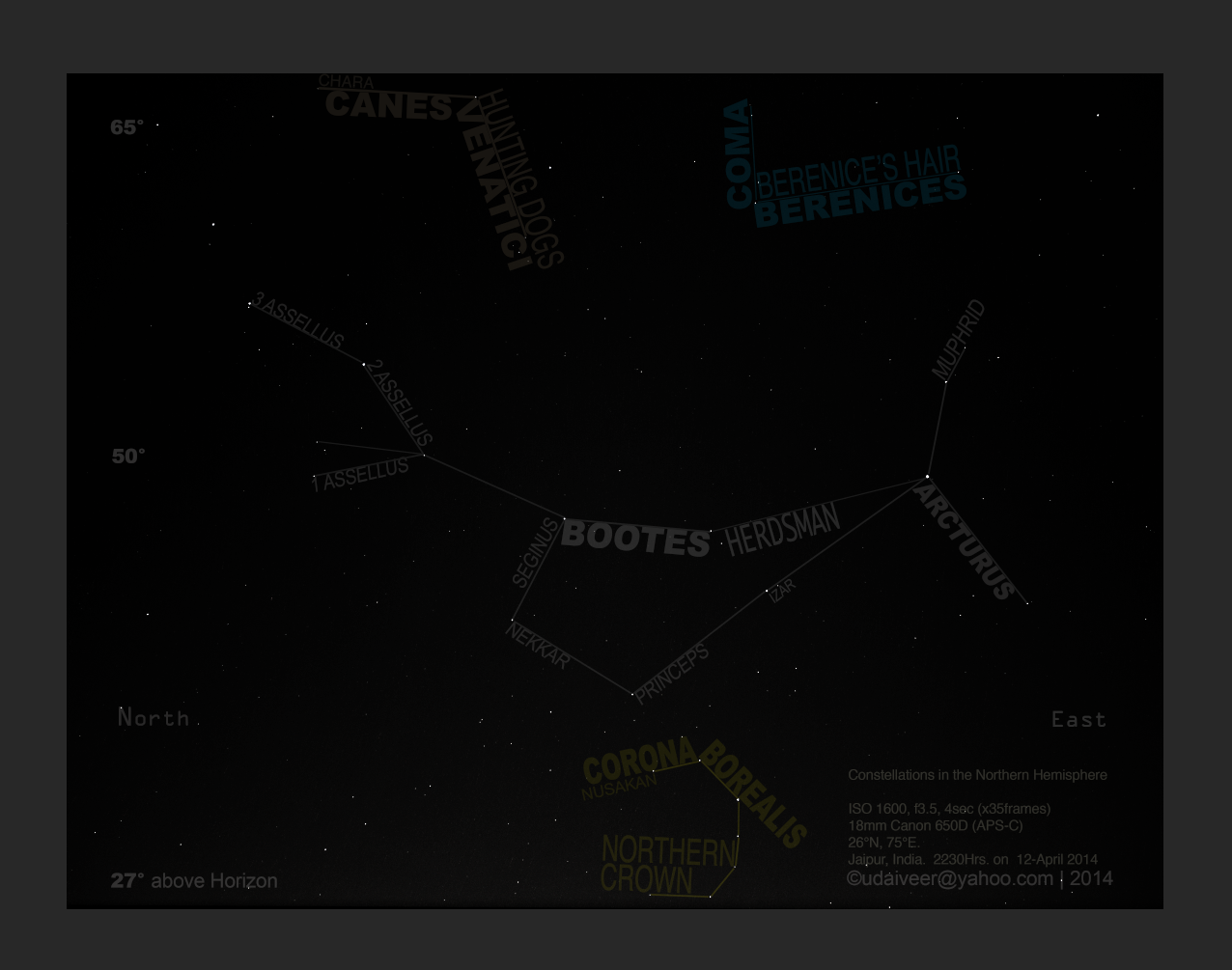 Constellations Portraits: Northern Constellations Family Portrait
