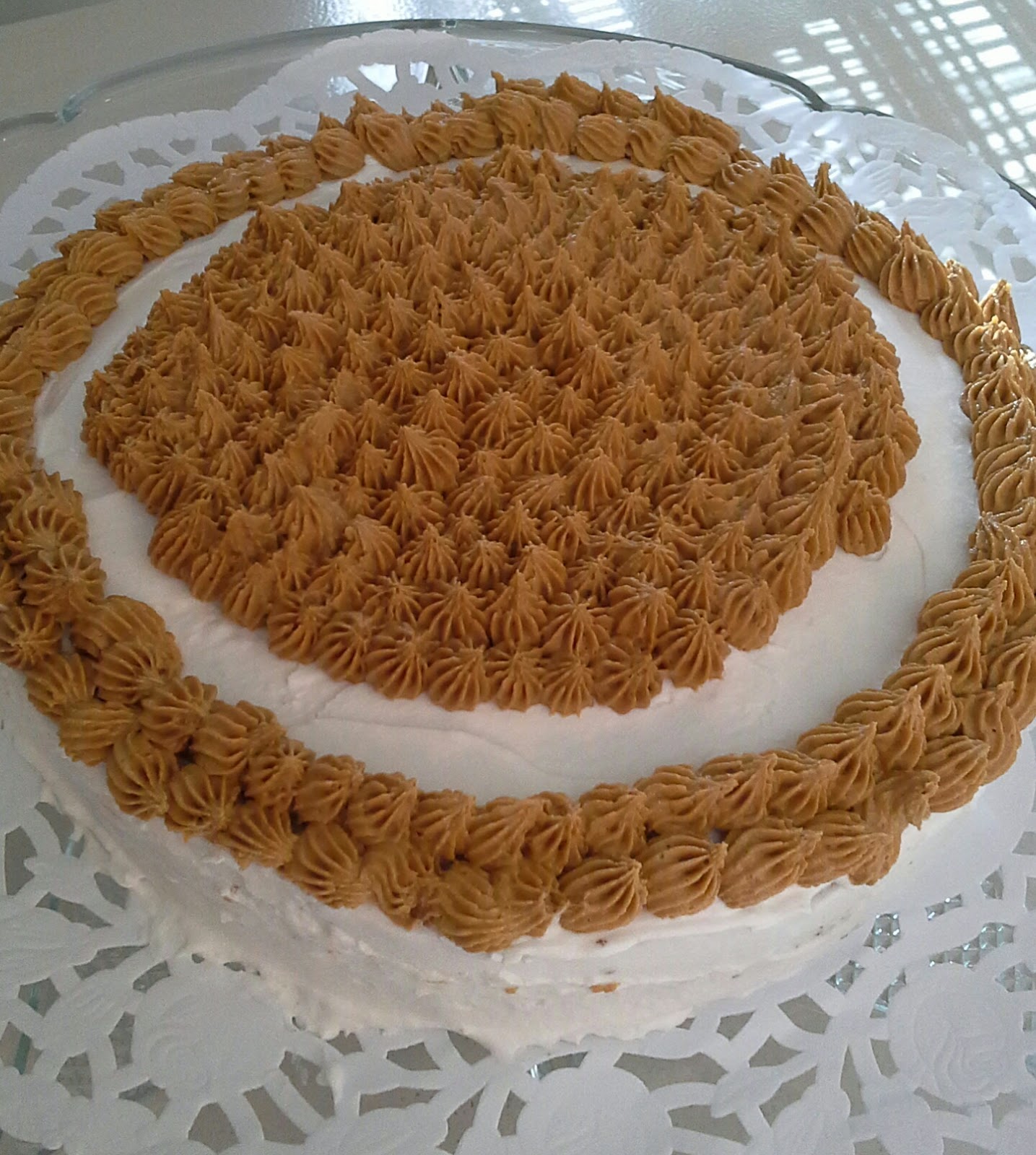 Cake Decorating / Baking: Coffee Cake Gateen Moca Geto ( spong cake )