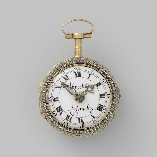 Watch with a Girl, Abraham Colomby, c. 1750 - c. 1760 - Rijksmuseum