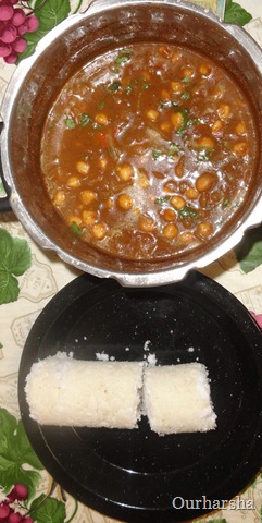 ::My Hobbies::: Rice Flour Puttu (Steamed rice cake) And Chickpeas with ...