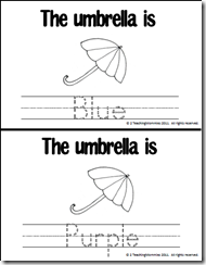 Spring Rain-Color, Count, and Water Cycle