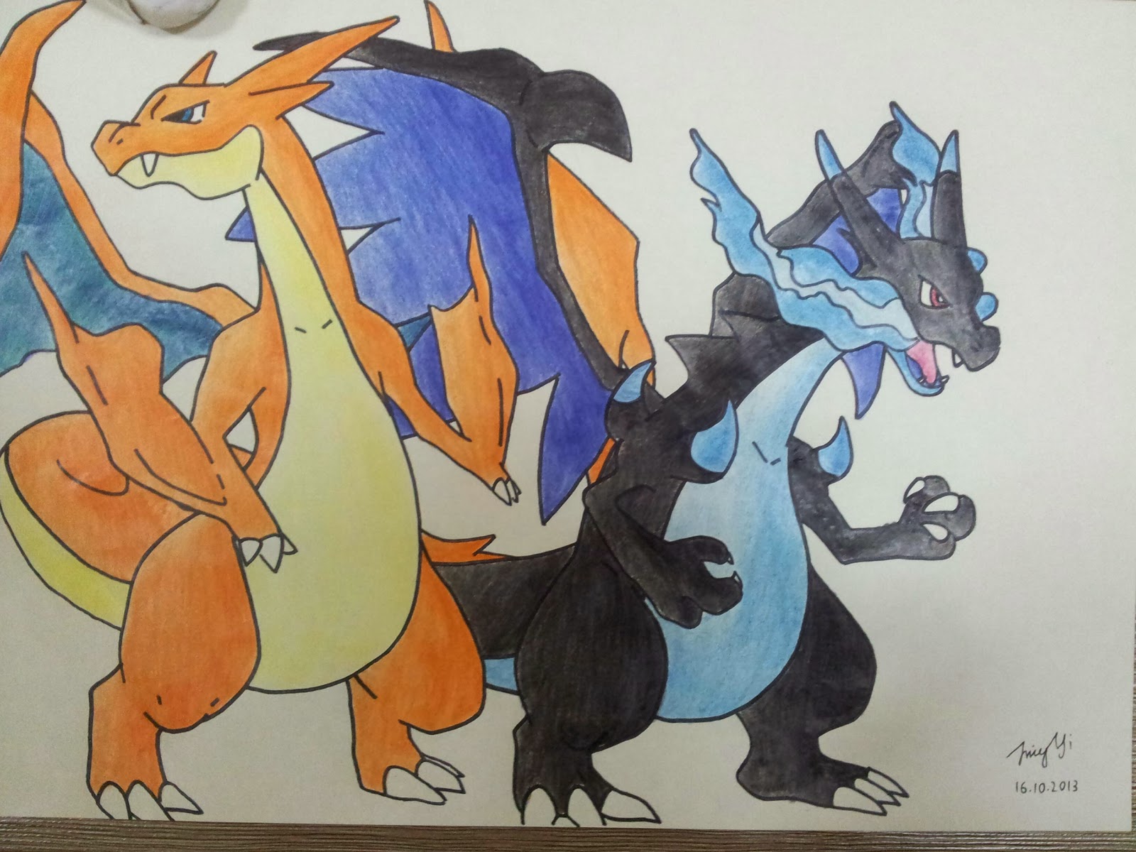 My drawing blog: Charizard mega evolution x and y