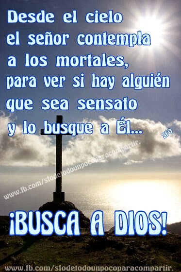 SFO DE TODO UN POCO Y MAS...: BUSCA A DIOS..