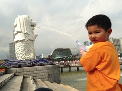 Mini Liew: Funny Merlion Photos