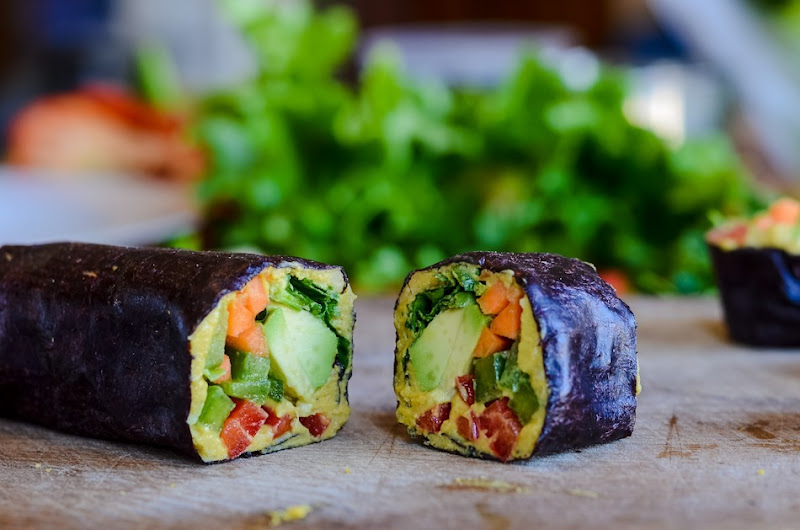 Raw Nori wraps - Pancake Ninja