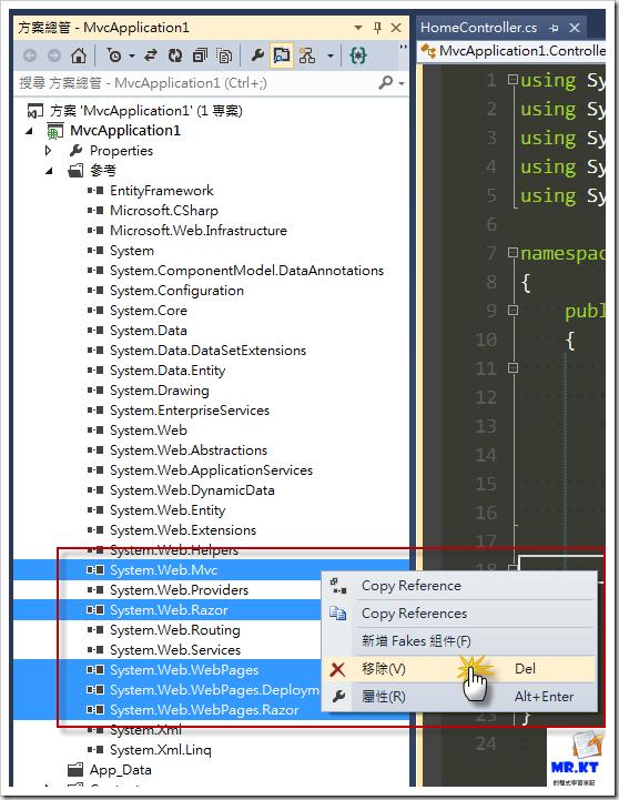 Mrkt 的程式學習筆記 Aspnet Mvc 3 加入 Aspnet Mvc 3 原始碼來偵錯