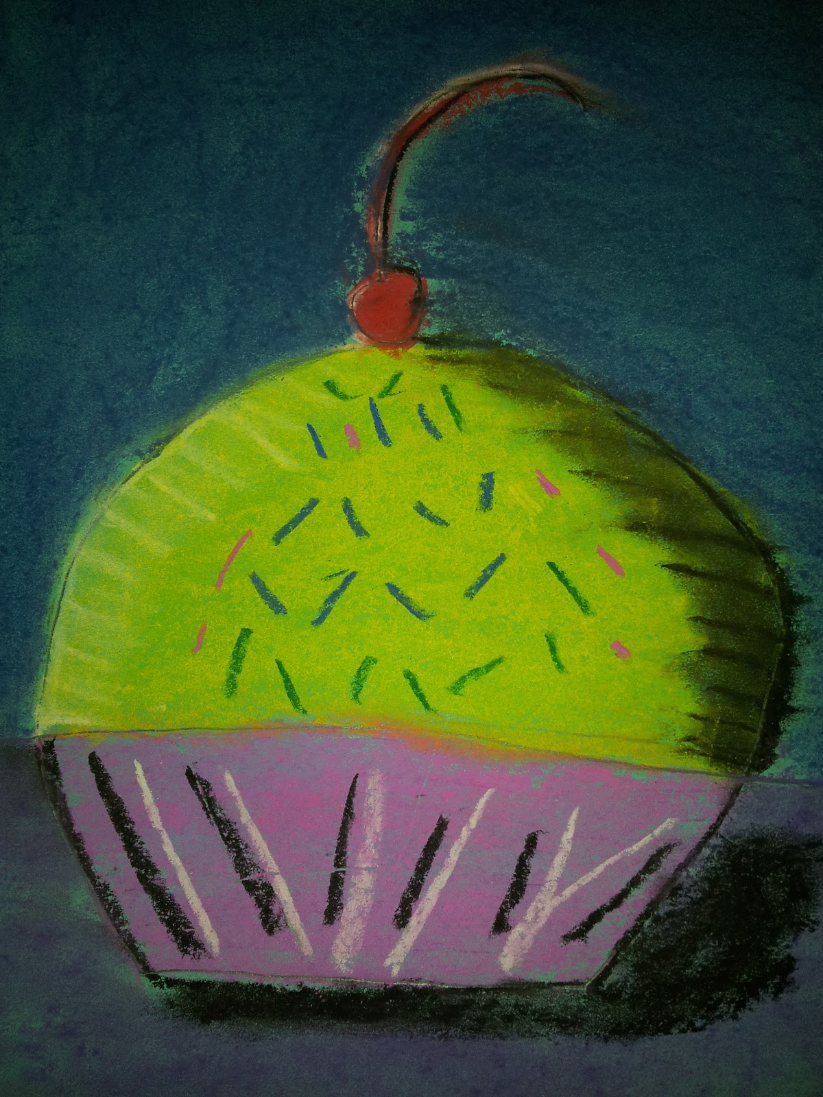 TheArtSync: Thiebaud Cupcakes: Value study in Soft Pastels
