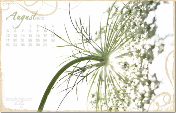 August {Desktop} Wallpaper | Simply Bloom Co.