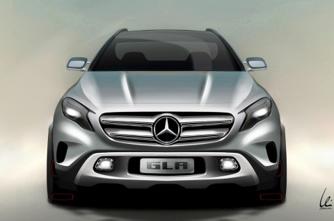 MotorsGuru: MERCEDES: Official GLA SUV sketch released.