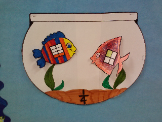 My Other Life in Third Grade: Fish Fractions Bulletin Board