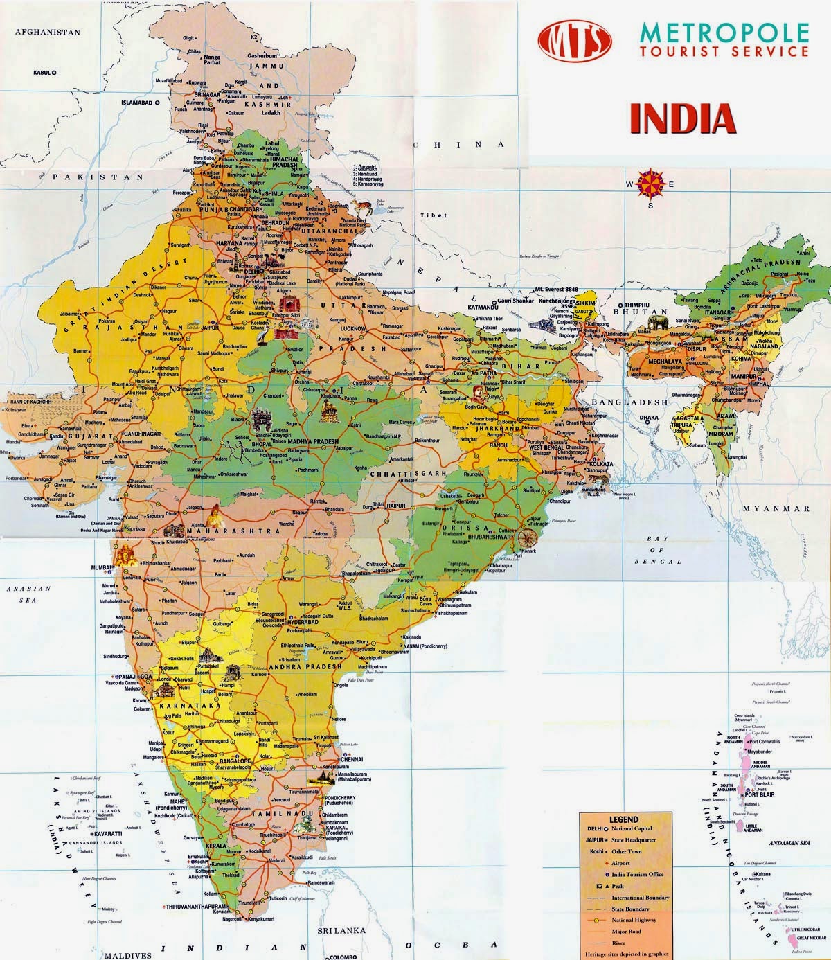India Maps along with plain,pointed with specifications ~ Mini World