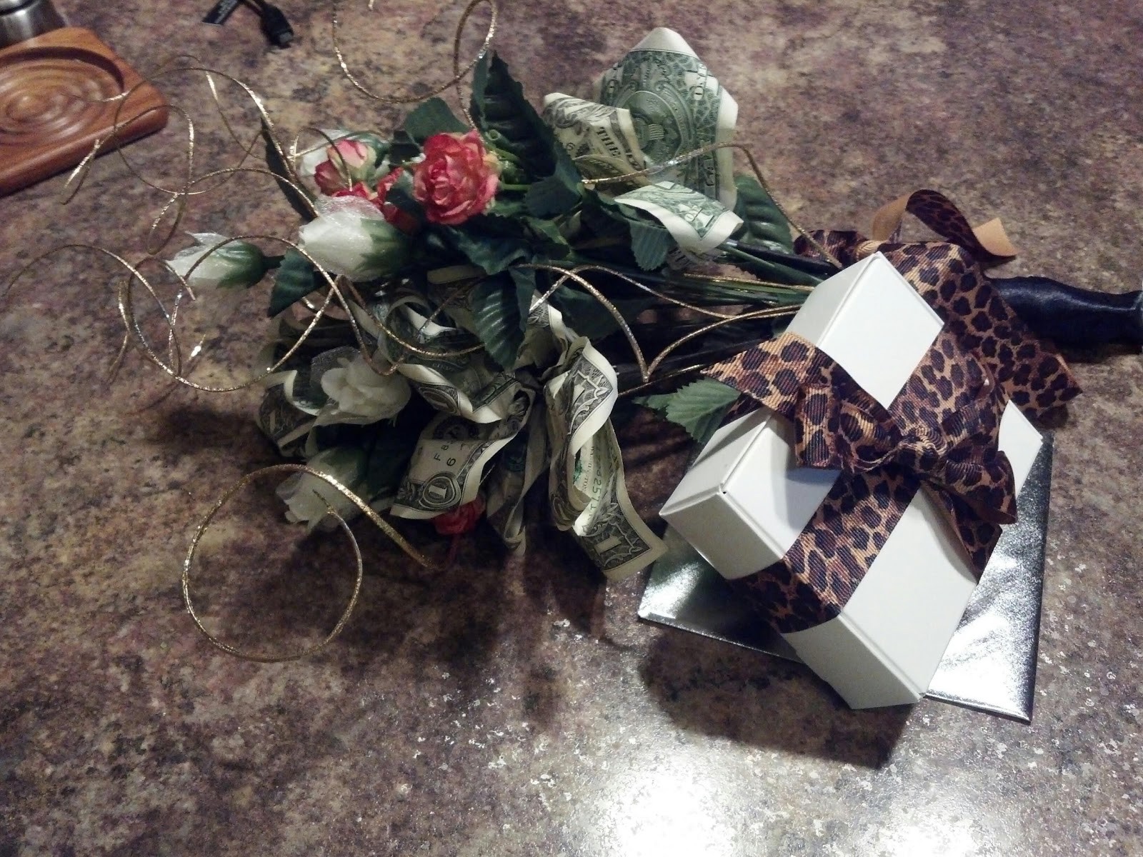 Happy Hour Bliss: Money bouquet and money candy box