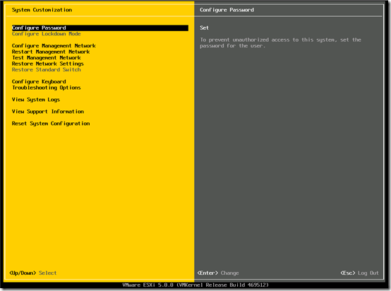 傲笑紅塵路: 使用 VMware ESXi Direct Console User Interface (DCUI)