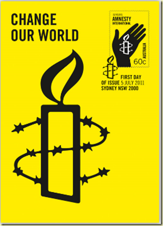 Rainbow Stamp Club: 50 years of Amnesty International…..
