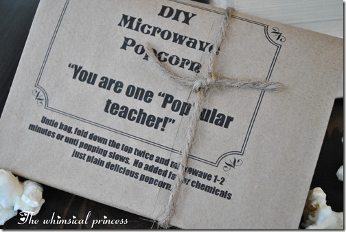 You are one “pop” ular teacher-DIY Microwave popcorn | Miss Jenny's ...